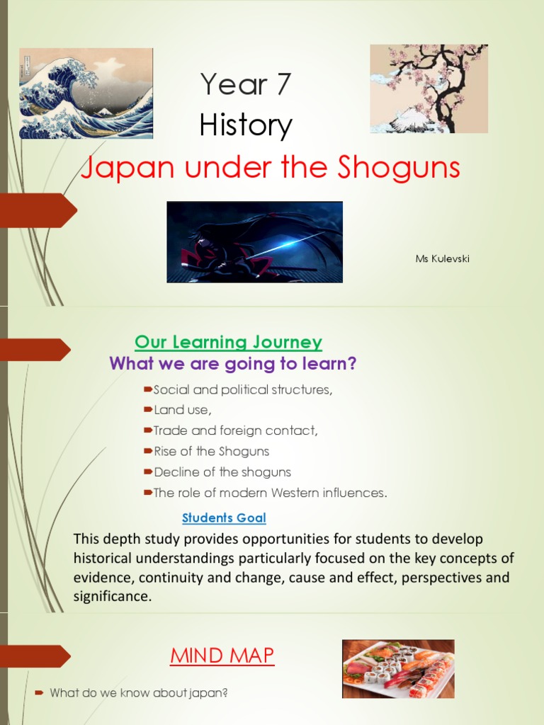 Cecil Hills Year 7 History - Shoguns-W1 | PDF | Shogun | Japan