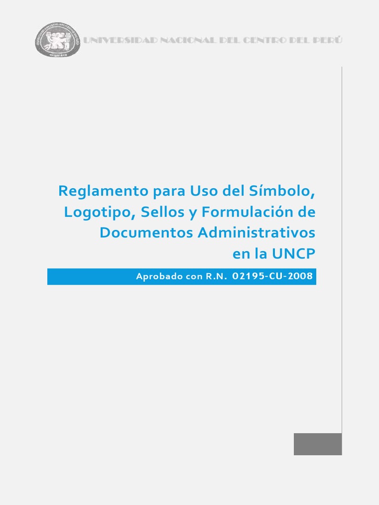 Marco - Normativo.legal - Uncp Reglamento - Uso.simbolos ...