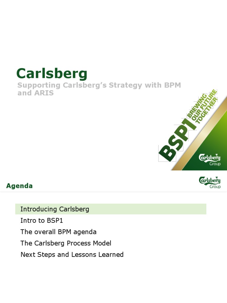 Carlsberg: Supporting Carlsberg's Strategy With BPM and ARIS | PDF ...
