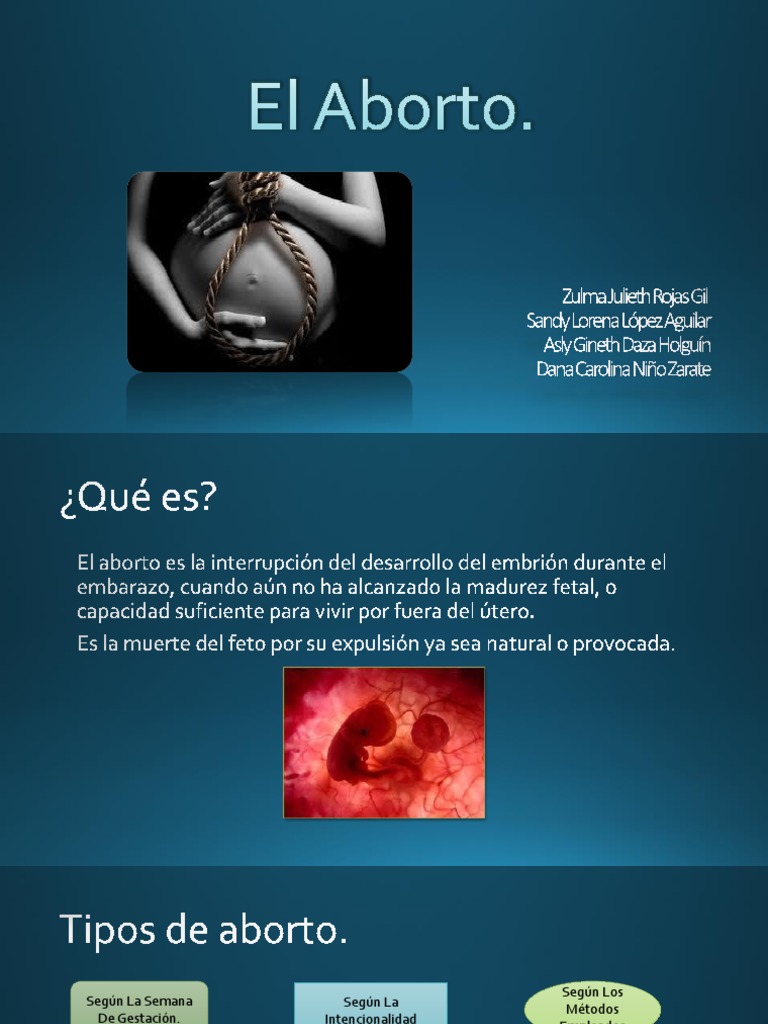 El Aborto | Descargar gratis PDF | El embarazo | Aborto