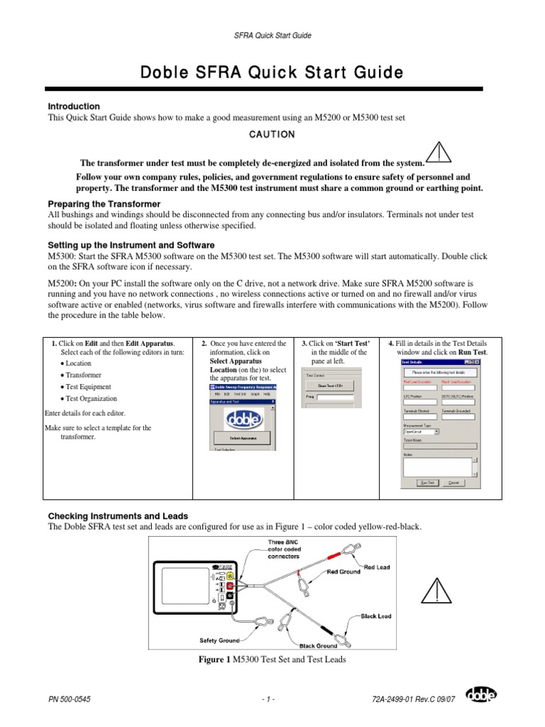 SFRA Quickstart Guide | PDF | Transformer | Electrical Engineering