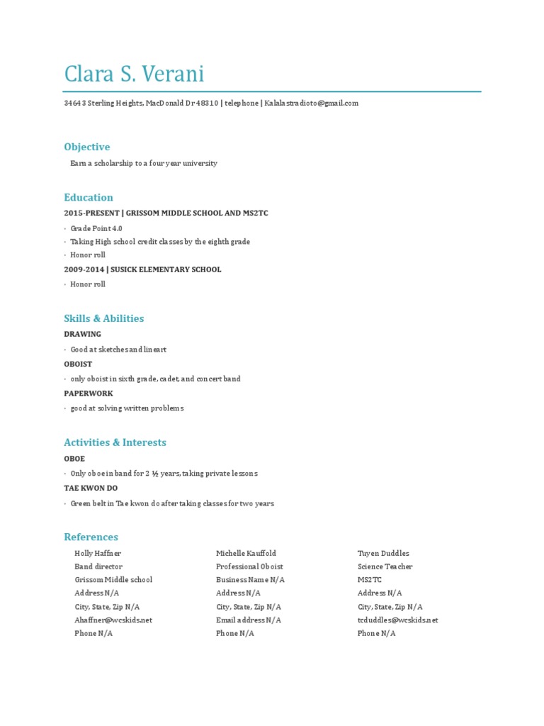Scholarship Application for MS2TC Student | PDF