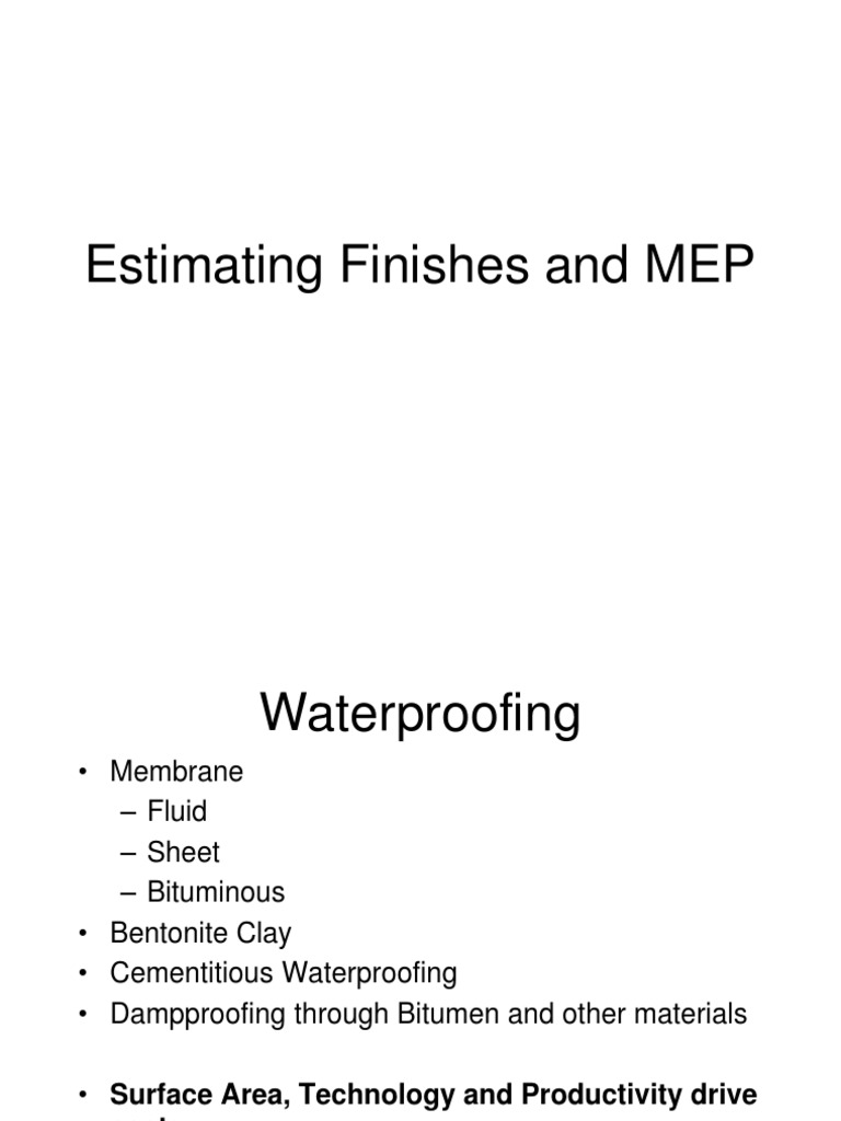 4 Finishes and MEP | PDF | Hvac | Heat Transfer
