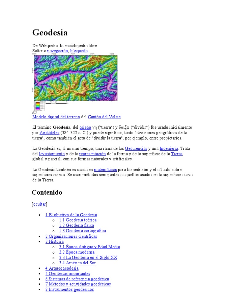 Geodesia | PDF | Geodesia | Cartografía