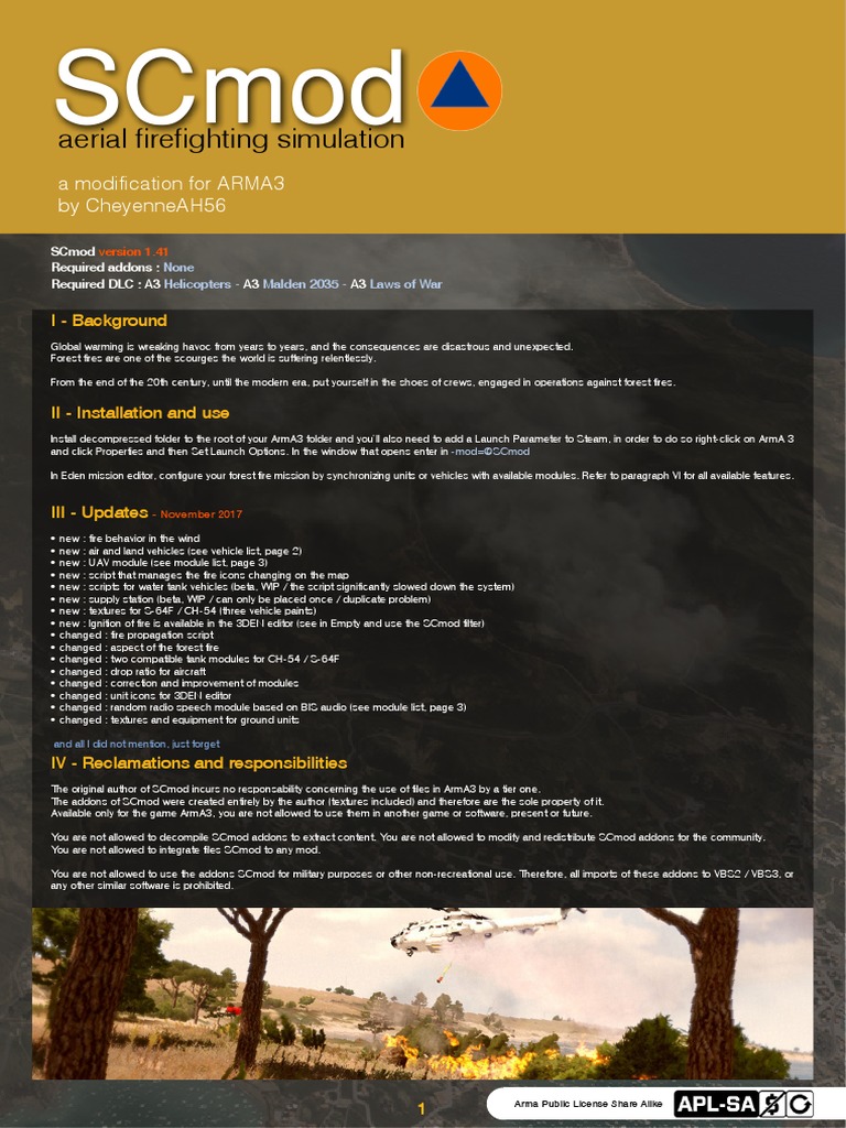 Scmod: Aerial Firefighting Simulation | PDF | Wildfire | Aviation
