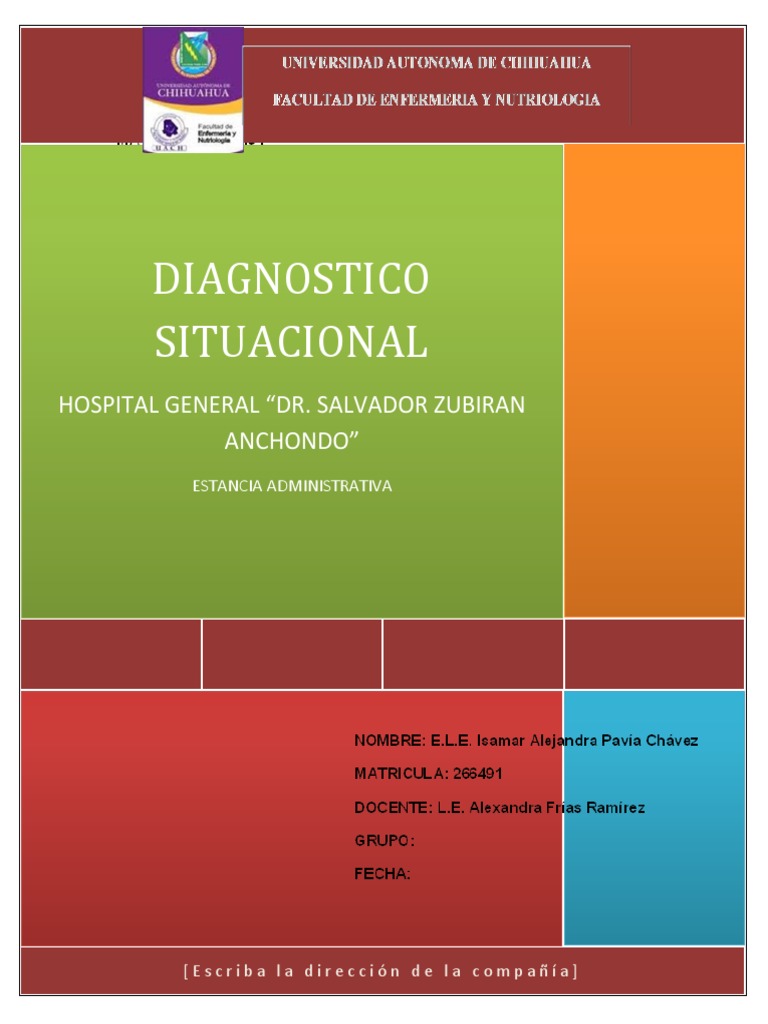 DIAGNOSTICO SITUACIONAL | Hospital | Enfermería