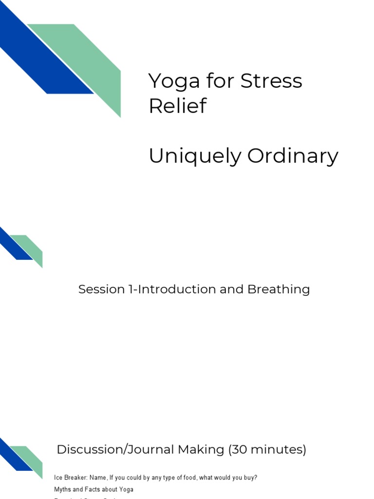 Yoga Techniques for Stress Relief | PDF | Stress (Biology) | Cognitive ...
