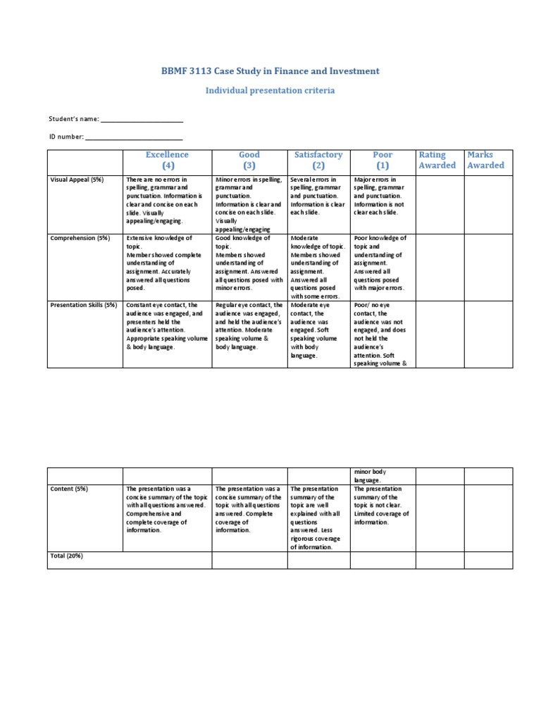 Project Paper Rubric 2 | PDF | Rubric (Academic) | Semiotics