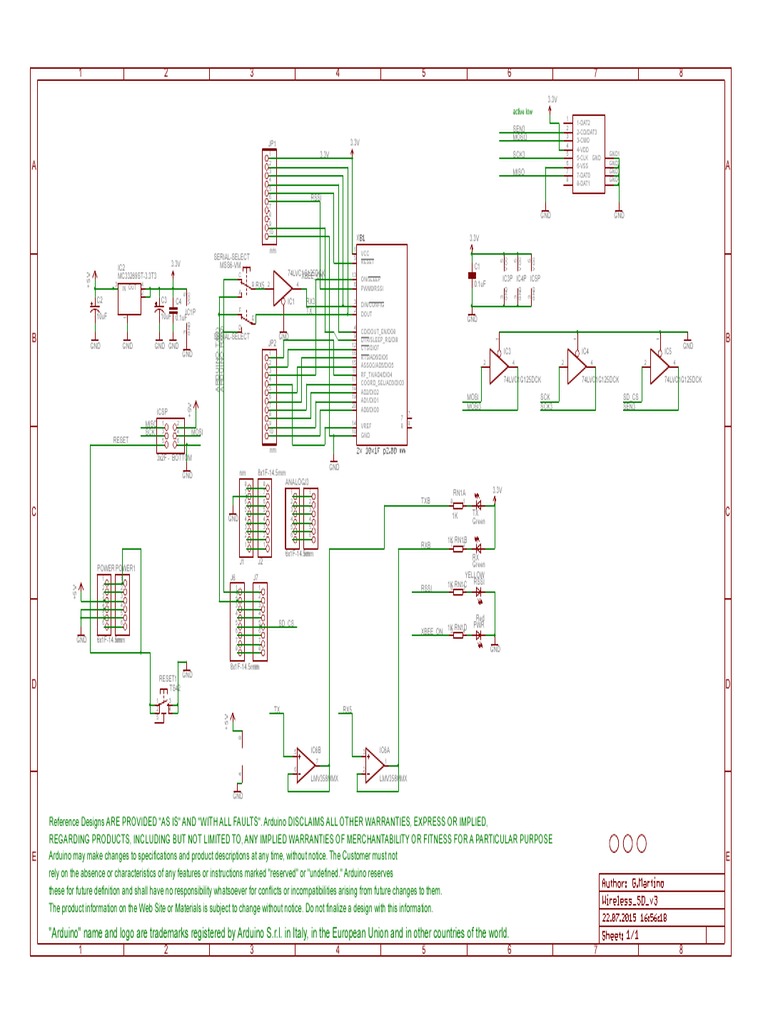 Arduino Wireless SD Shield Schematic | PDF | Civil Law (Legal System ...
