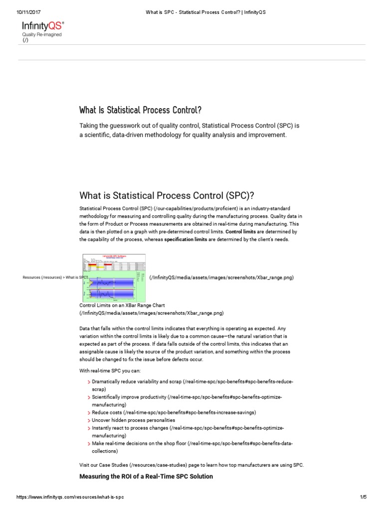 What Is Statistical Process Control (SPC) ? | PDF | Statistics ...