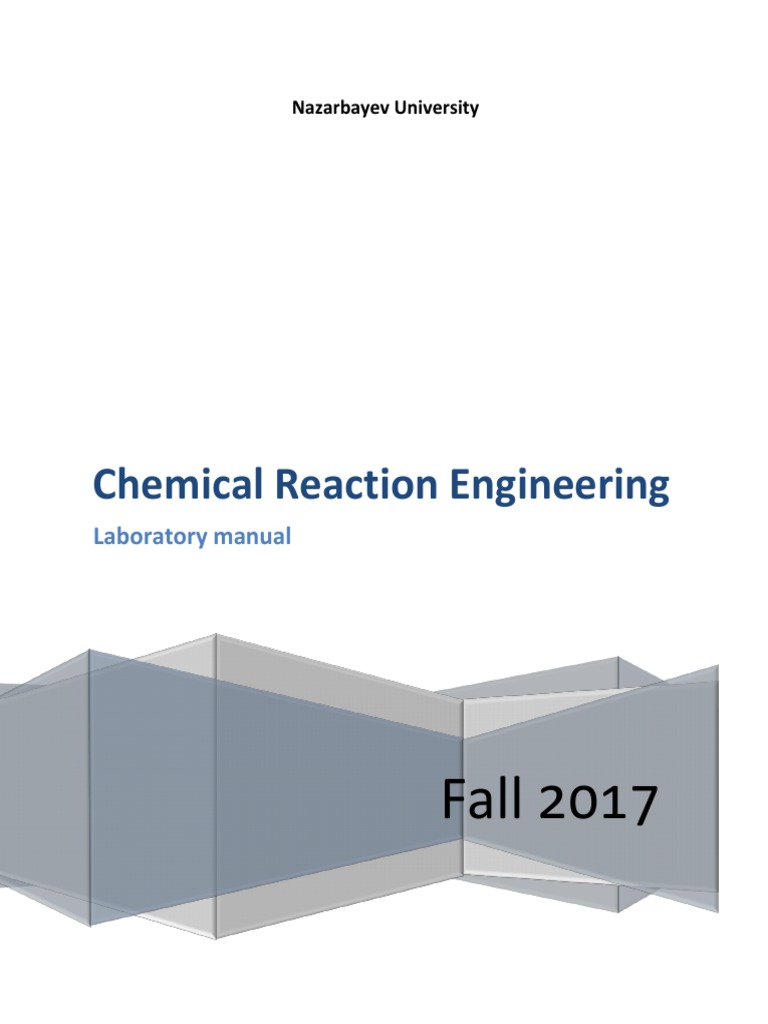 CRE Laboratory Manual | PDF | Laboratories | Chemical Reactor