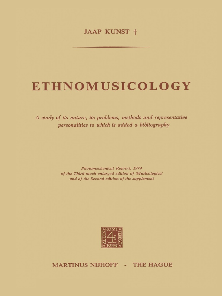 Jaap Kunst - Ethnomusicology | PDF | Interval (Music) | Cent (Music)