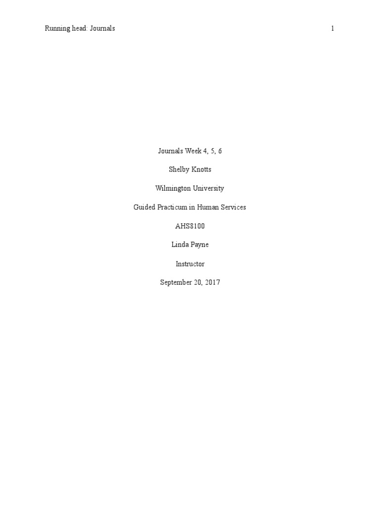 Journals 456 Final | PDF
