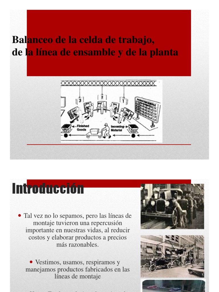 Balanceo de Lineas de Produccion | PDF | Jefe de operaciones | Industrias