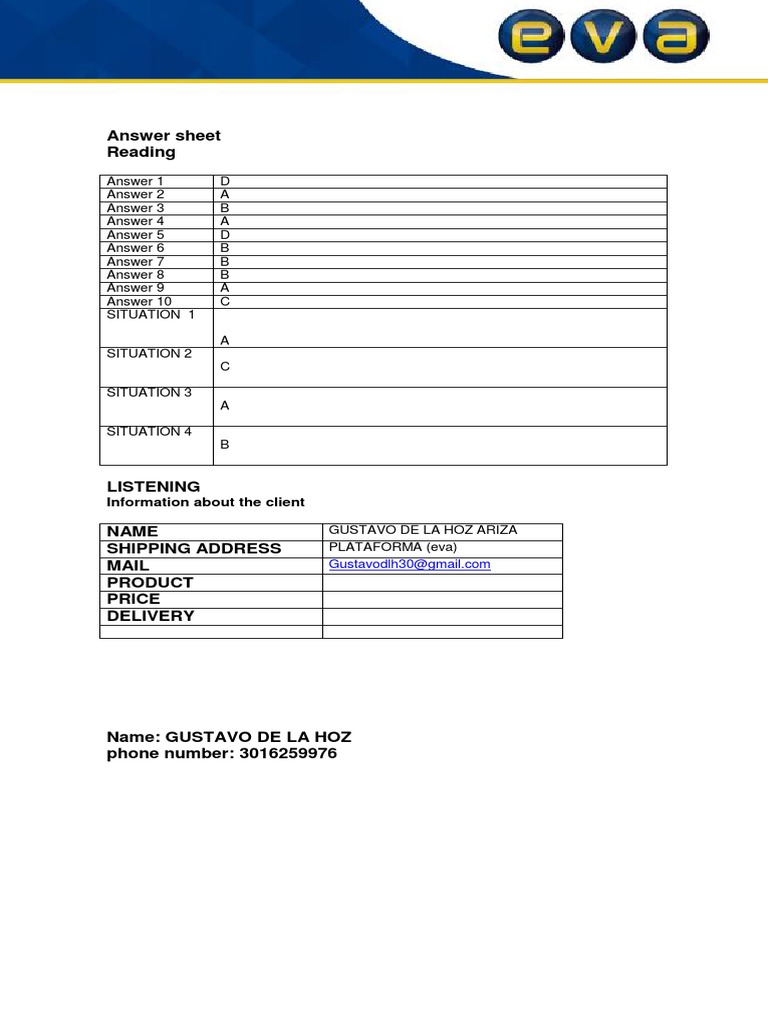 Answer Sheet | PDF | Law