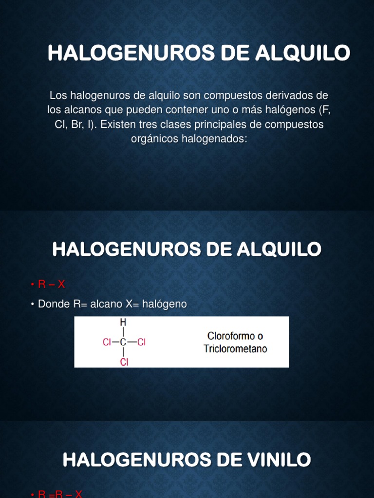 Halogenuros de Alquilo | PDF
