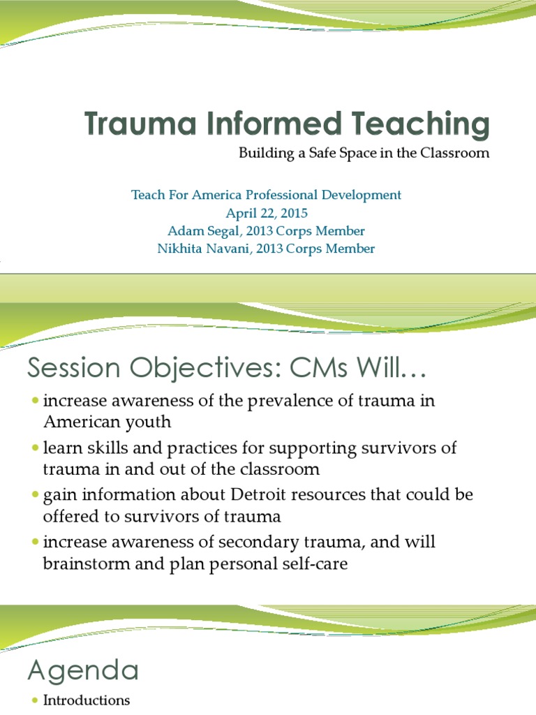 Trauma Informed Teaching 3 0 | PDF | Psychological Trauma | Domestic ...