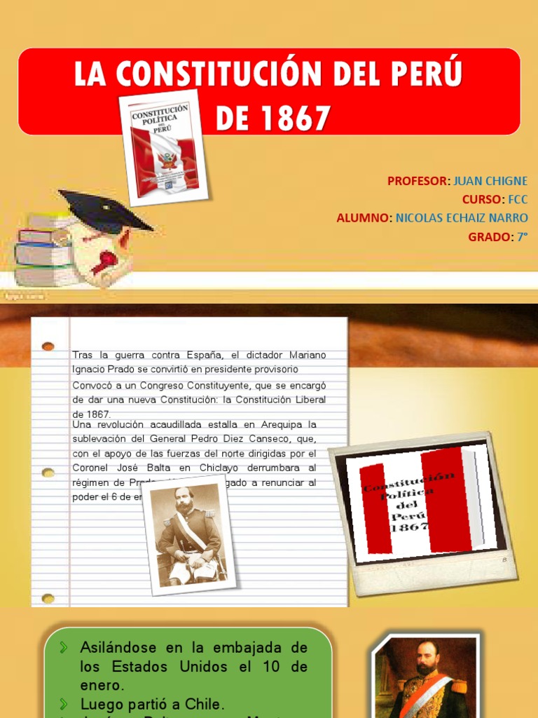 Constitucion de 1867 | República | Perú