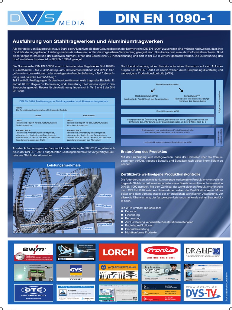 Poster DIN EN 1090-1 Deutsch | PDF