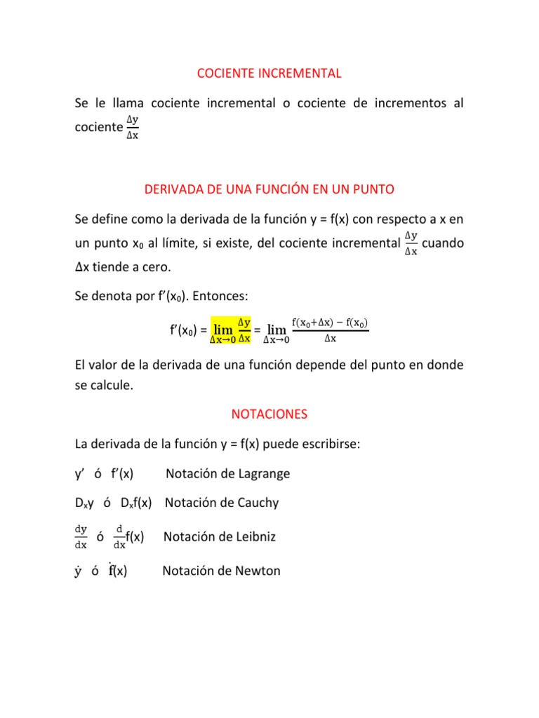 La Derivada y Sus Aplicaciones | PDF | Derivado | Exponenciación