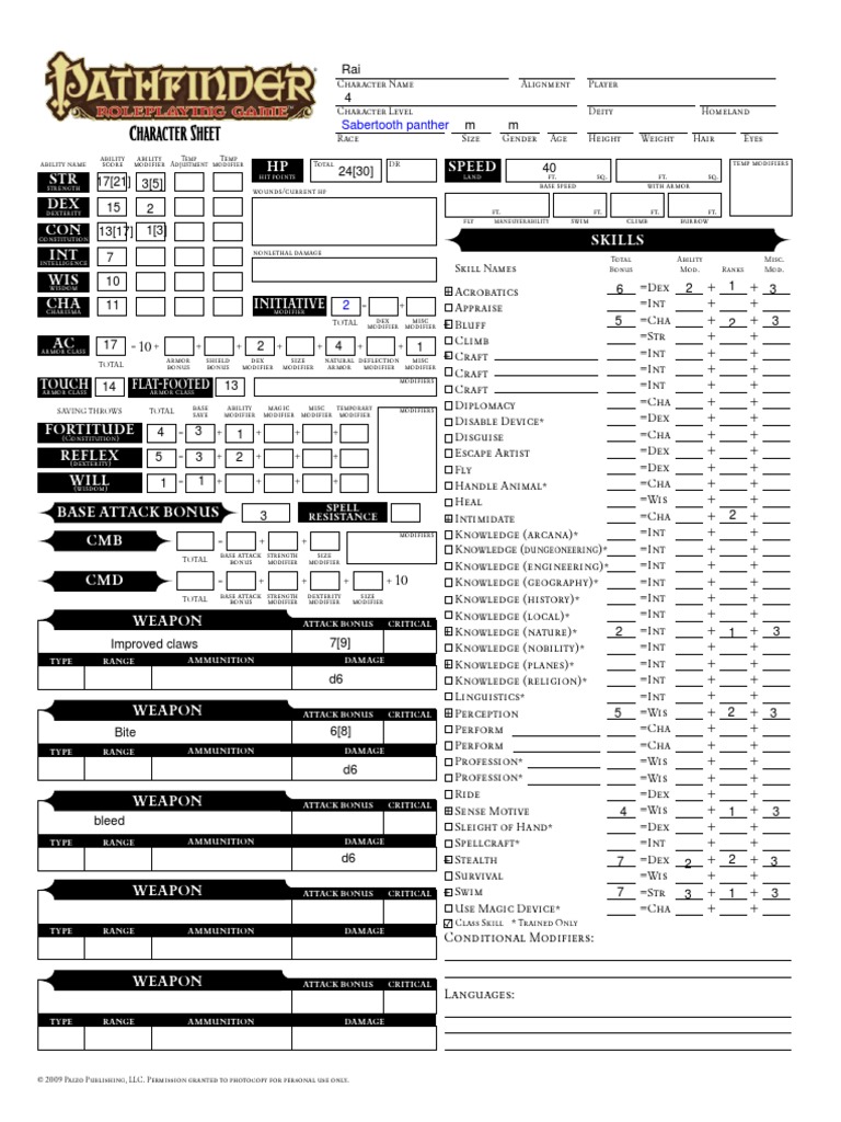 Character Sheet: STR DEX CON INT WIS CHA HP Speed | PDF | Fantasy Role ...