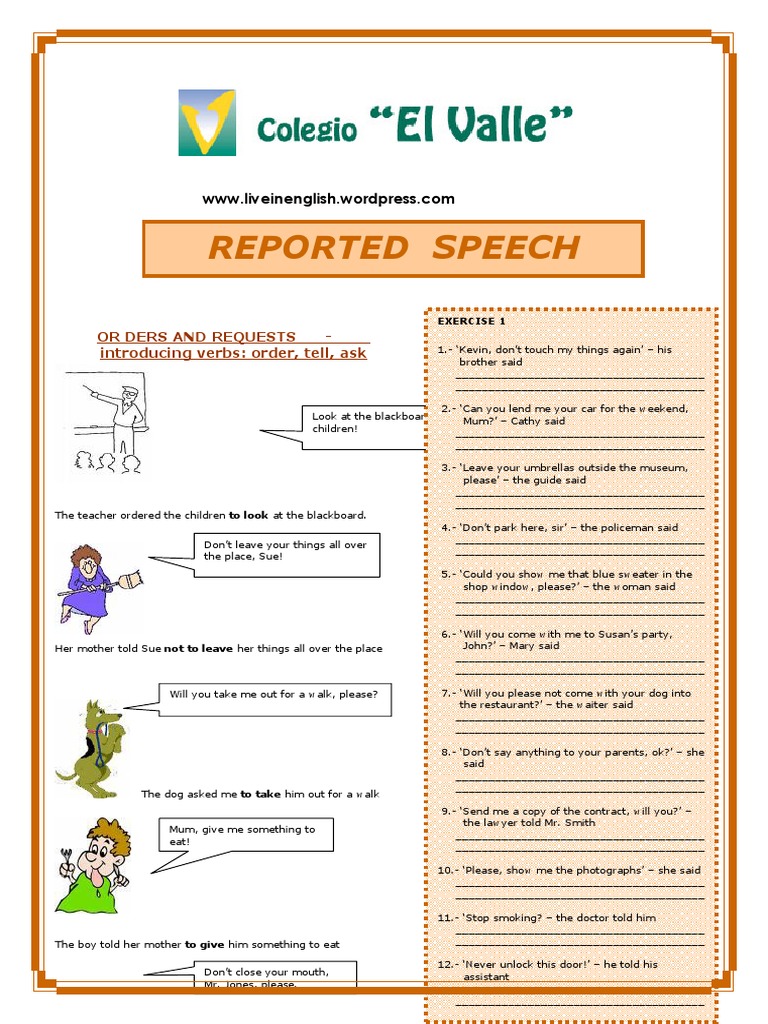 Reported Speech | PDF