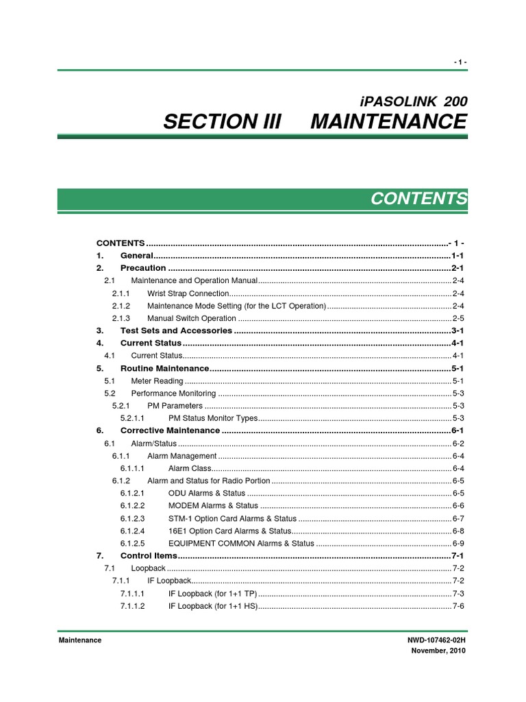 IPASO Maintenance | PDF | Network Packet | Button (Computing)