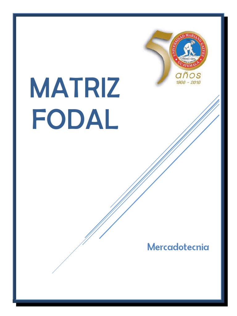 Matriz Fodal | PDF | Publicidad | Presupuesto