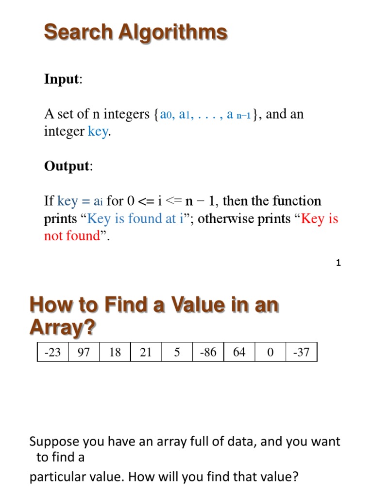 1) Lec6 SearchingSorting PDF | PDF | Areas Of Computer Science ...