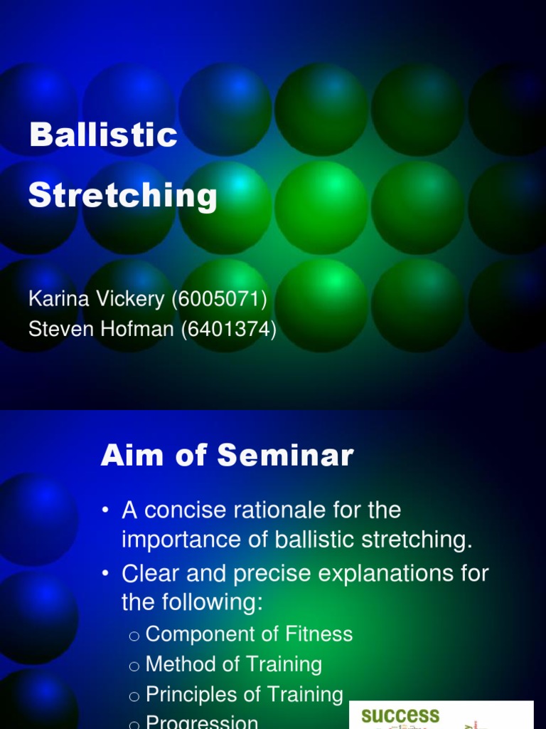 Ballistic Stretching | PDF | Flexibility (Anatomy) | Recreation