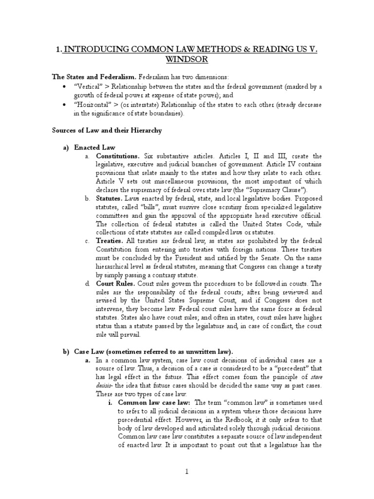 Introduction To American Law | PDF | Defense Of Marriage Act | Offer ...