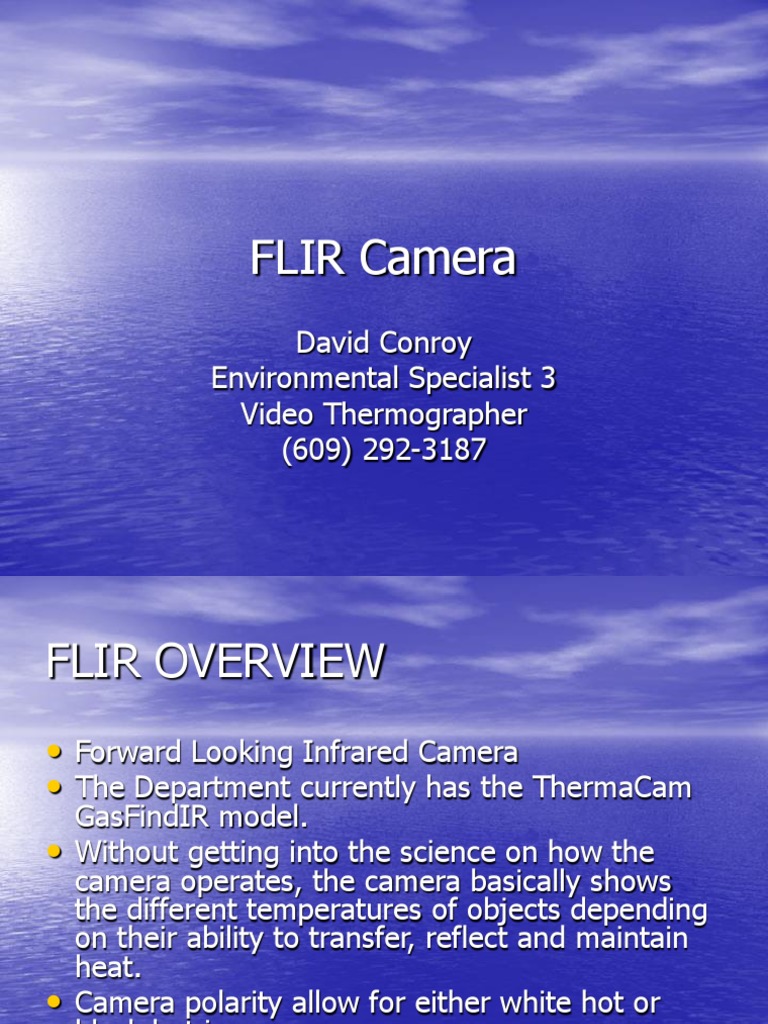 FLIR Gas Detection Camera Guide | PDF | Home & Garden | Technology ...