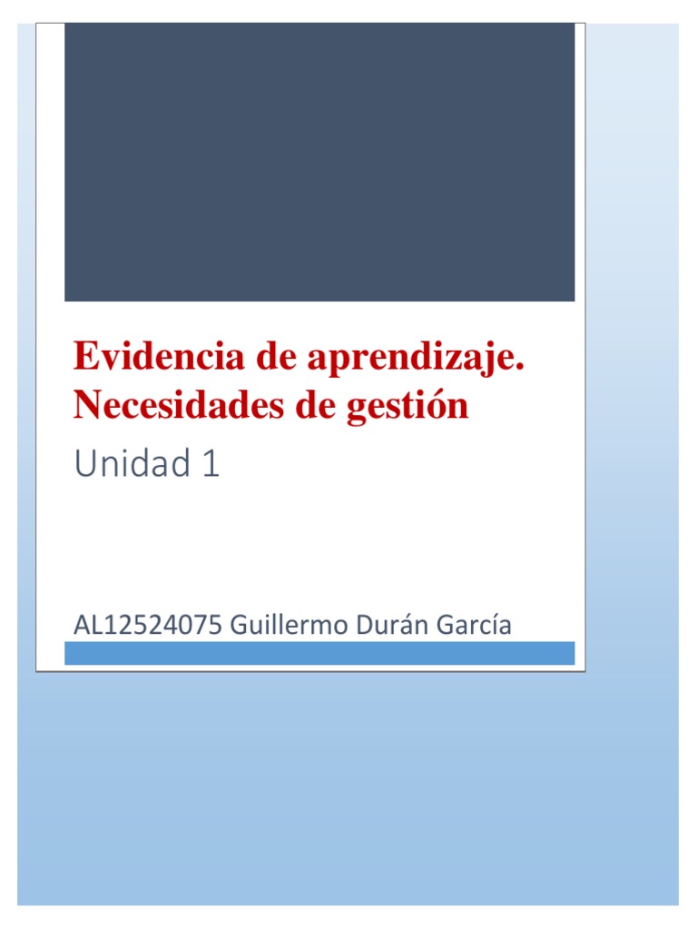 Dgti U1 Ea Gudg1 | PDF | Hardware de la computadora | Toma de decisiones