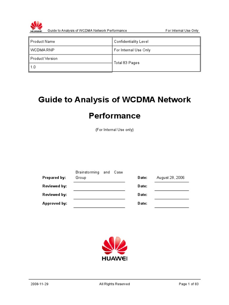 W Network Performance Analysis Guide 20081129 A 1.3 | PDF ...