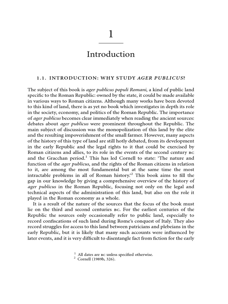 Ager Publicus | Roman Republic | Classical Civilizations