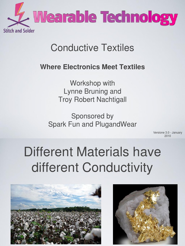 Conductive Textiles: Where Electronics Meet Textiles | PDF