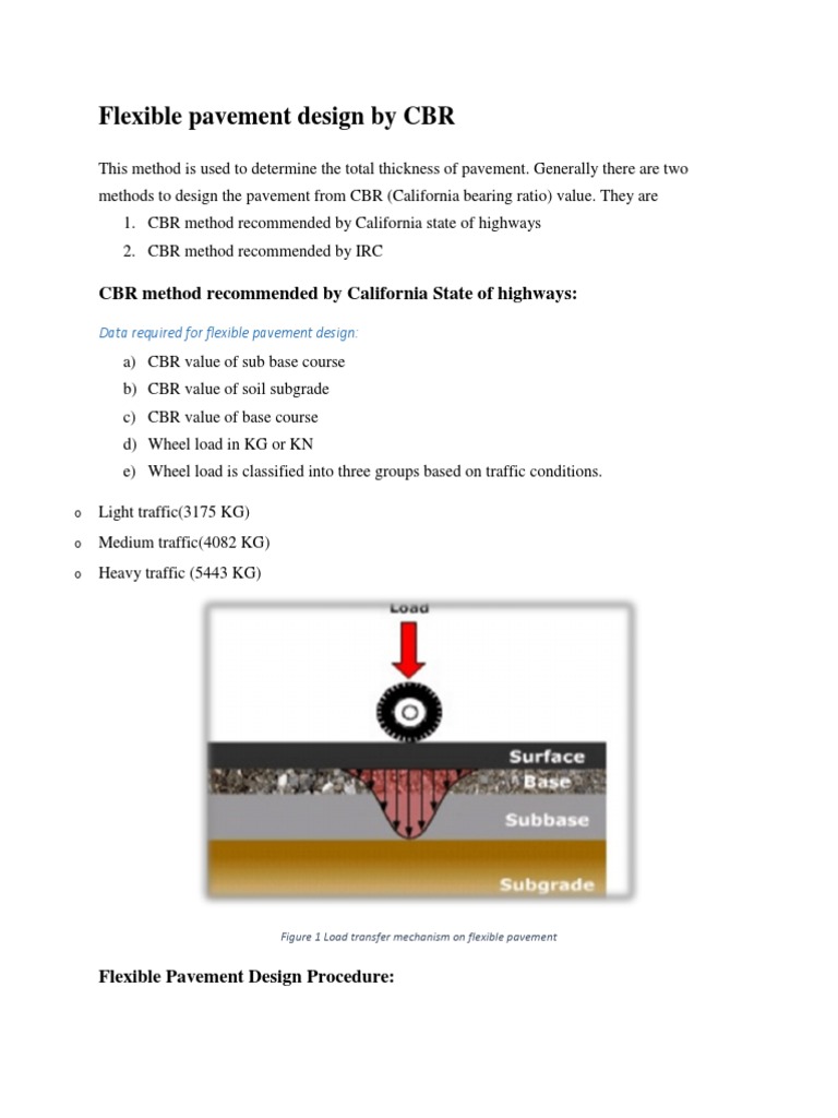 Flexible Pavement Design by CBR Method | PDF | Road Surface | Engineering