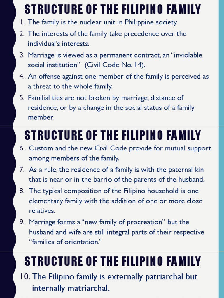 PDF - Structure of The Filipino Family | PDF