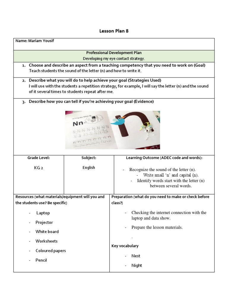 Lesson Plan 8 | PDF | Lesson Plan | Quality Of Life