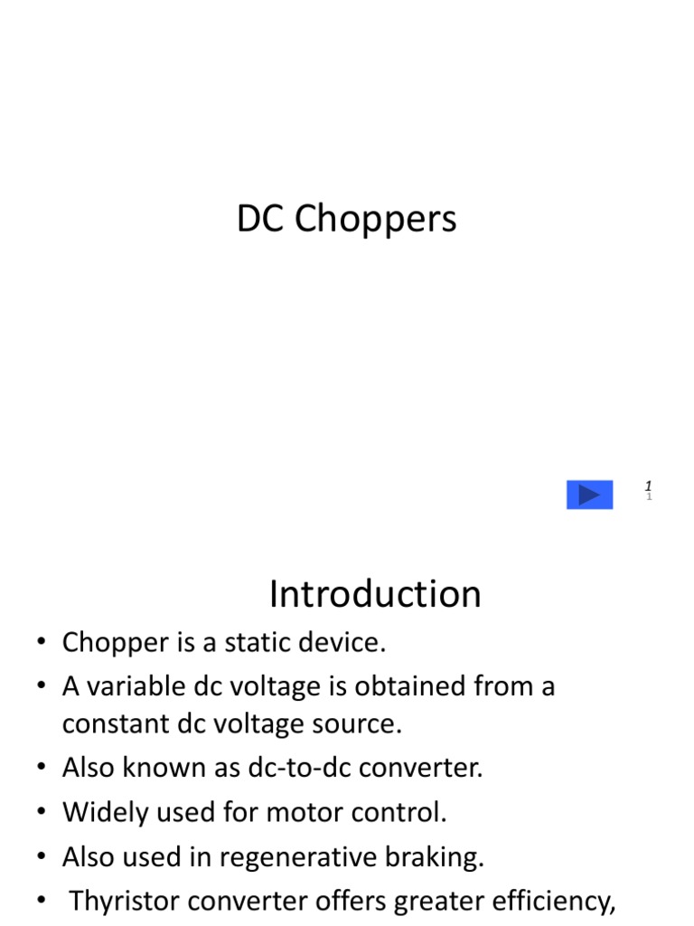 DC Choppers | PDF | Power (Physics) | Force
