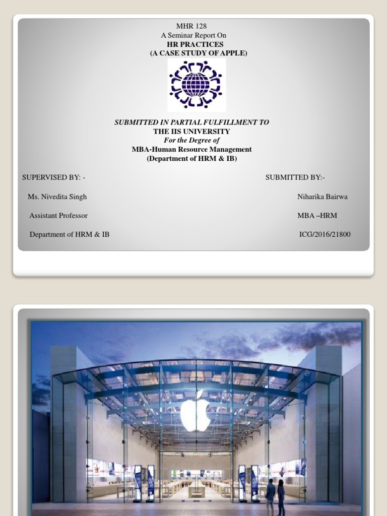 PPT | Apple Inc. | Human Resource Management