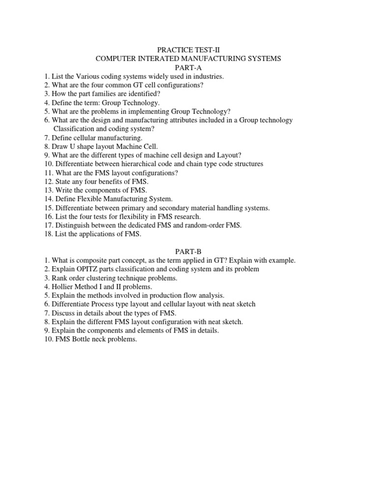 CIM Practice Test Questions-1 | PDF