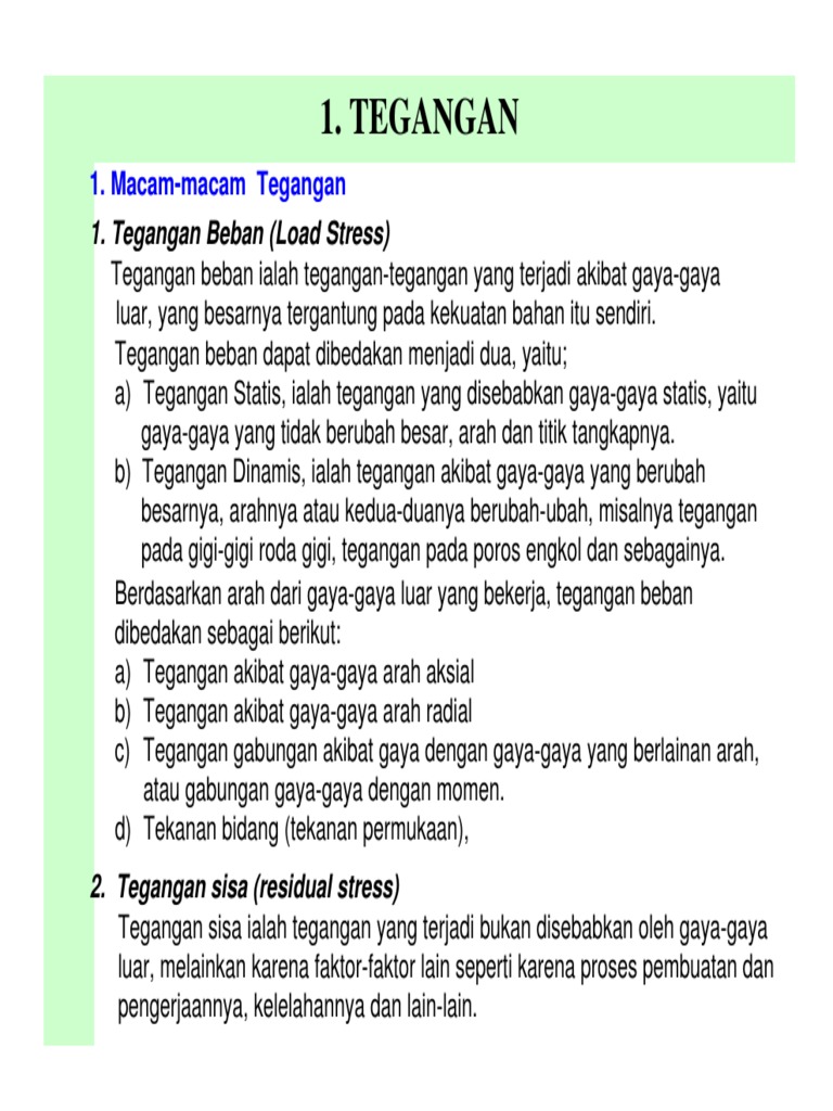 TEGANGAN NORMAL Dan GESER PDF | PDF