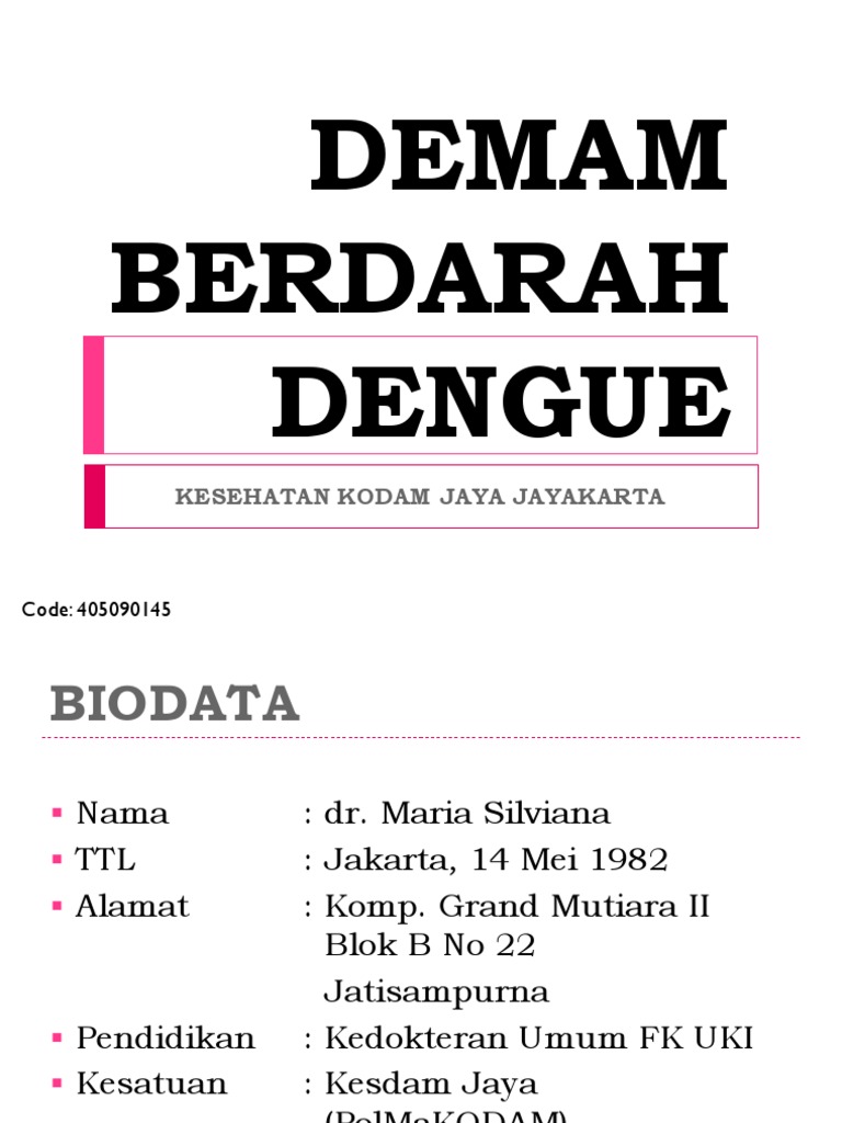 Penyuluhan DBD Demam Berdarah Dengue | PDF