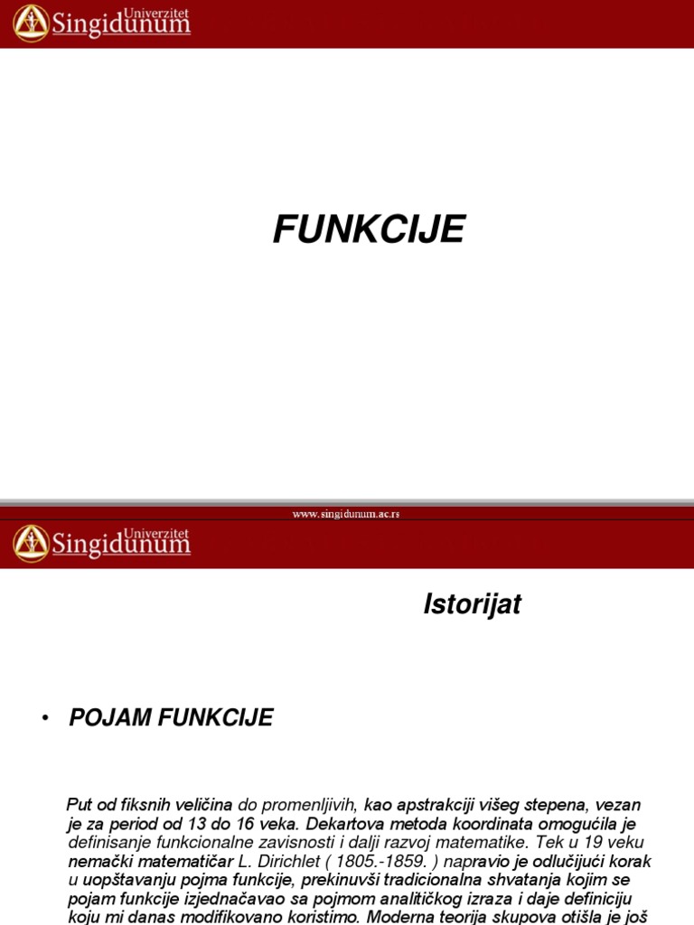 Pojam I Osobine Funkcije | PDF