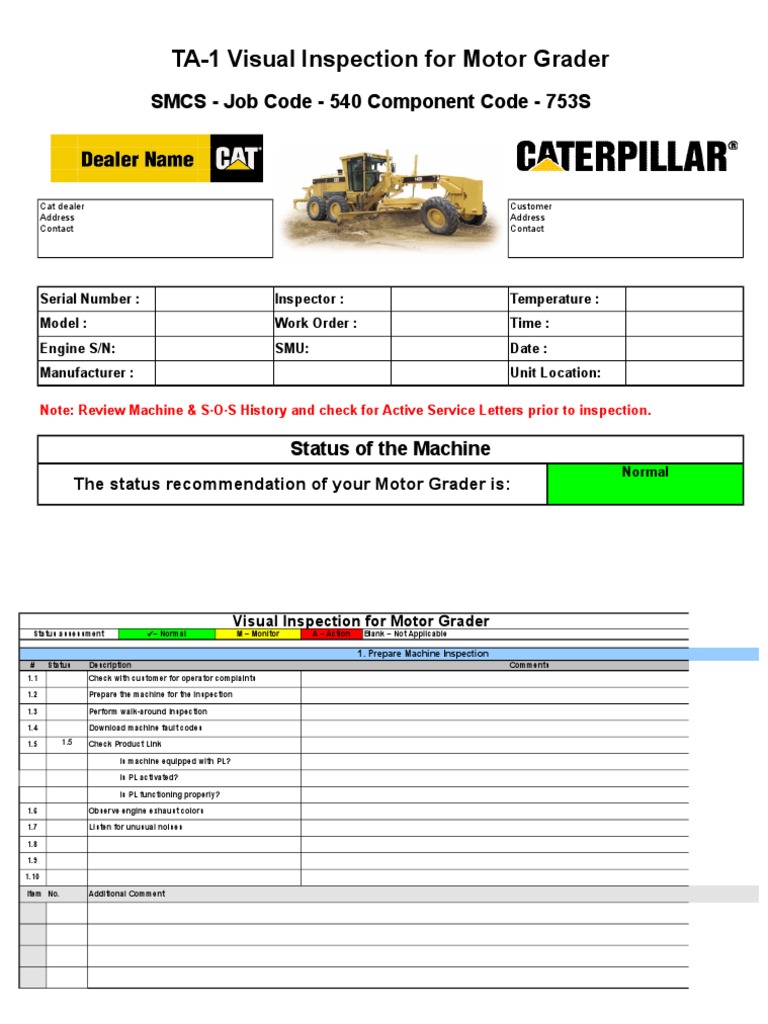 TA1 Report Form | Download Free PDF | Leak | Axle