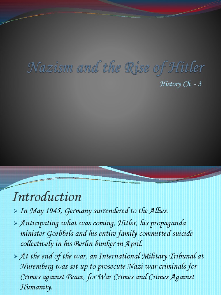 History CH 3 Nazism and The Rise of Hitler | PDF | Nazi Germany ...
