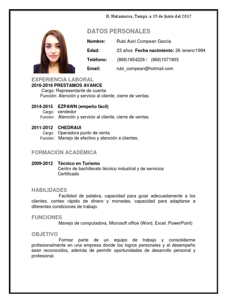 Curriculum Rubi Compean | PDF