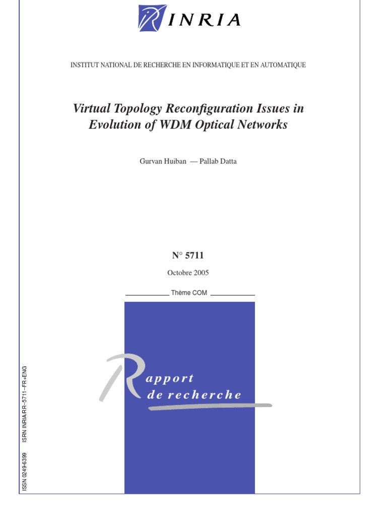 Virtual Topology Reconfiguration Issues in Evolution of WDM Optical Networks | Download Free PDF ...