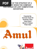 Swot Analysis of Amul: Strengths Weakness | PDF | Swot Analysis ...